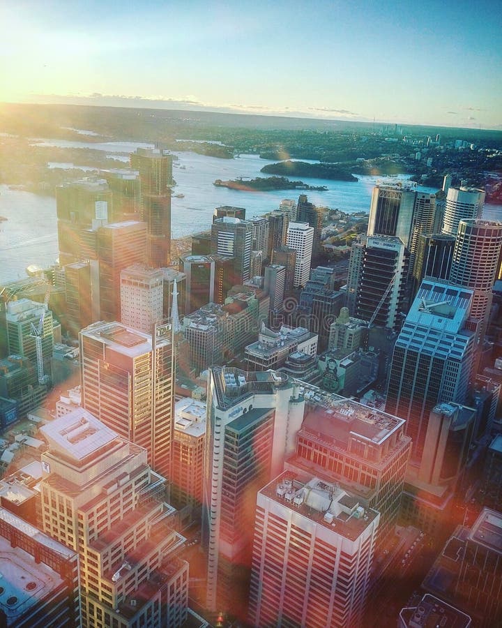 Top of sydney eye tower stock image. Image of tower - 110298493