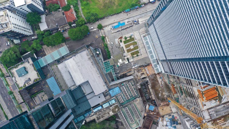 From the Top of Tall Buildings while Looking Down Stock Photo - Image ...