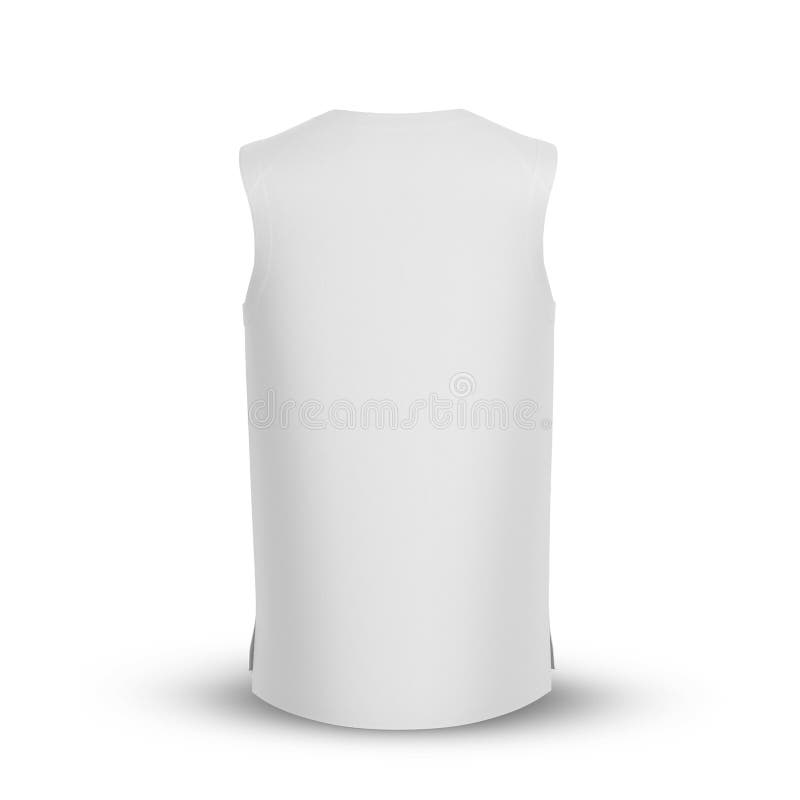 Top Tank Basketball Back View Stock Illustration - Illustration of ...