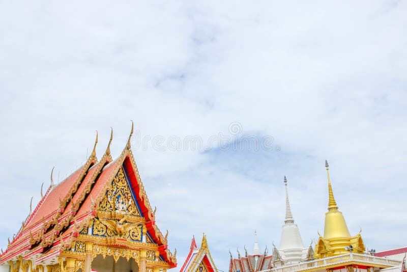 Top of Temple on Sky Background Stock Image - Image of island ...