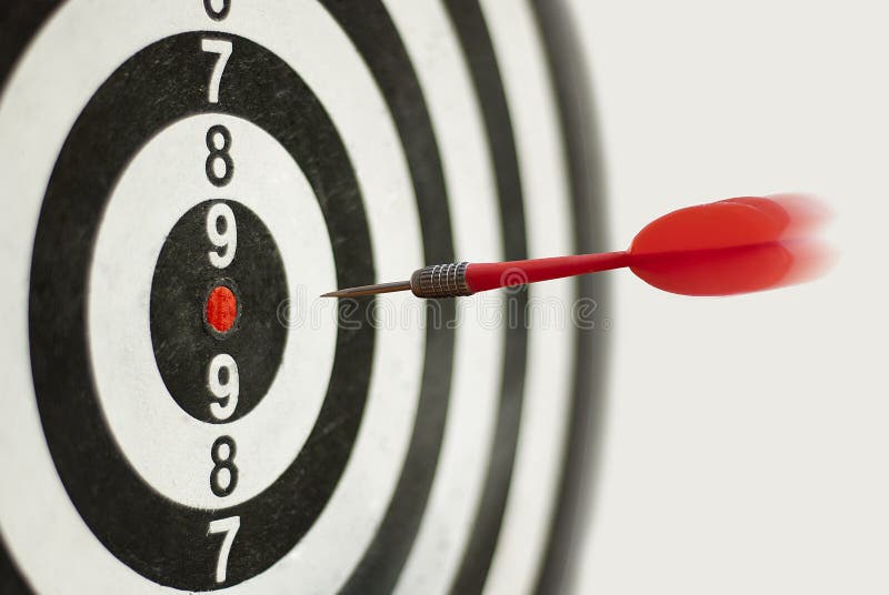 Direct hit on target stock photo. Image of archery, green - 10566532