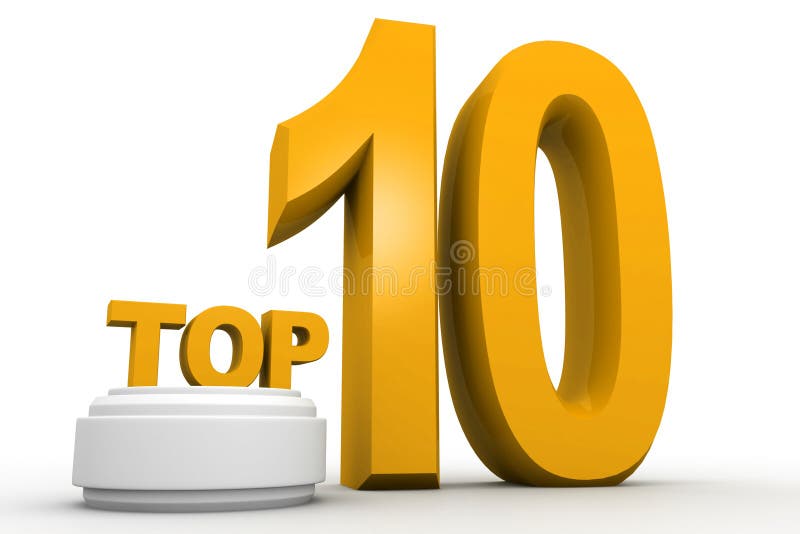 Top ten stock illustration. Illustration of single, rating - 15576487