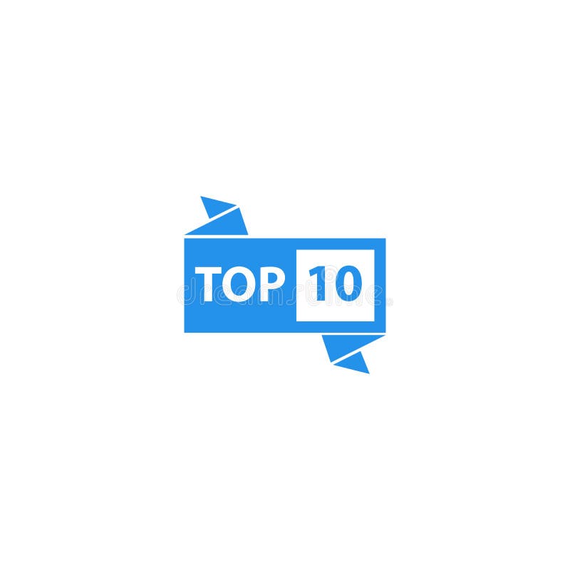 Top Ten List, Best 10. Vector Icon Template Stock Vector - Illustration ...
