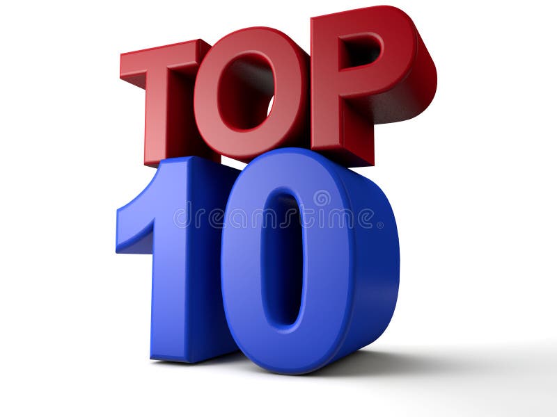 Top ten stock illustration. Illustration of single, rating - 15576487