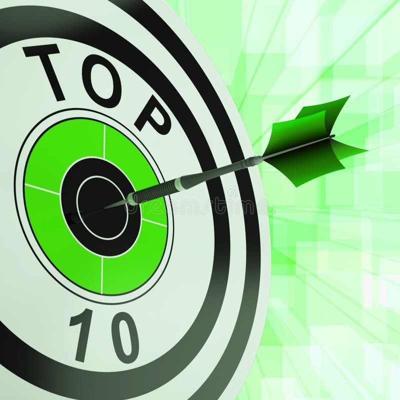 Top Ten Target Shows Successful Ranking Award Stock Illustration ...