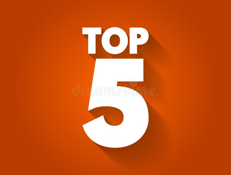 Top5 Stock Illustrations – 60 Top5 Stock Illustrations, Vectors ...