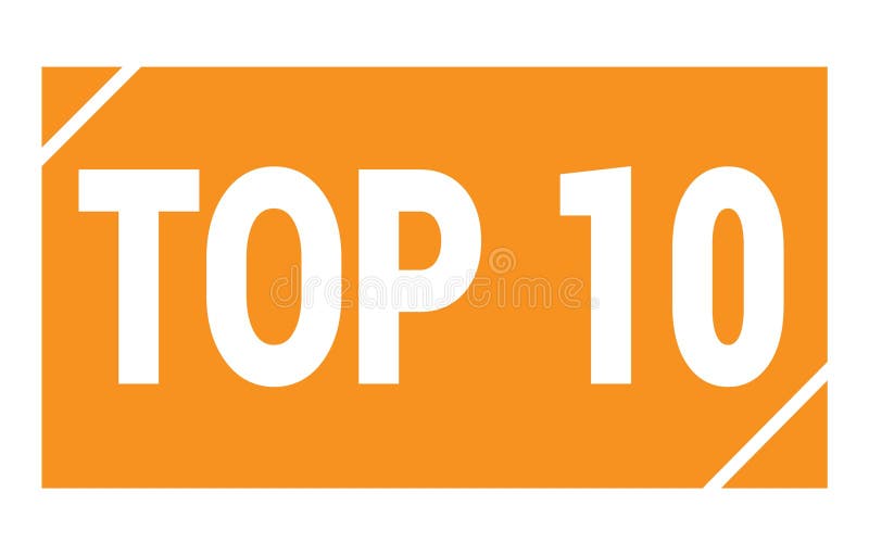 TOP 10 Text Written on Orange Stamp Sign Stock Illustration ...