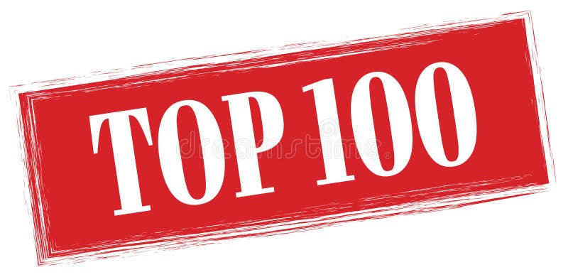 TOP 100 Text Written on Red Stamp Sign Stock Illustration ...