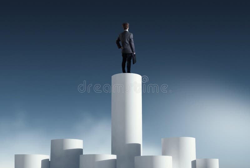 Top tier columns stock image. Image of progress, confidence - 152598555