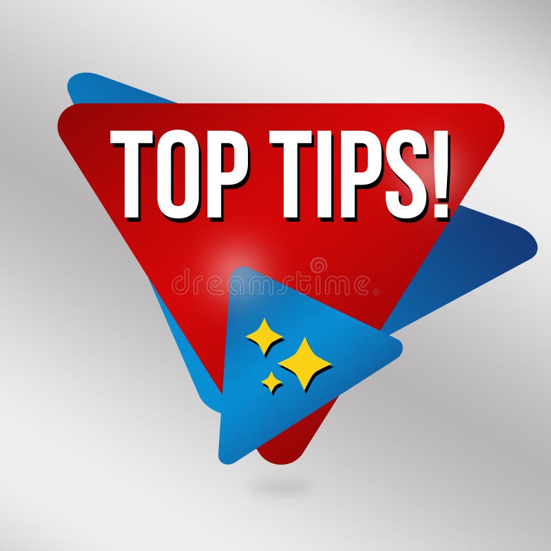 Top tips sign or label stock vector. Illustration of information ...