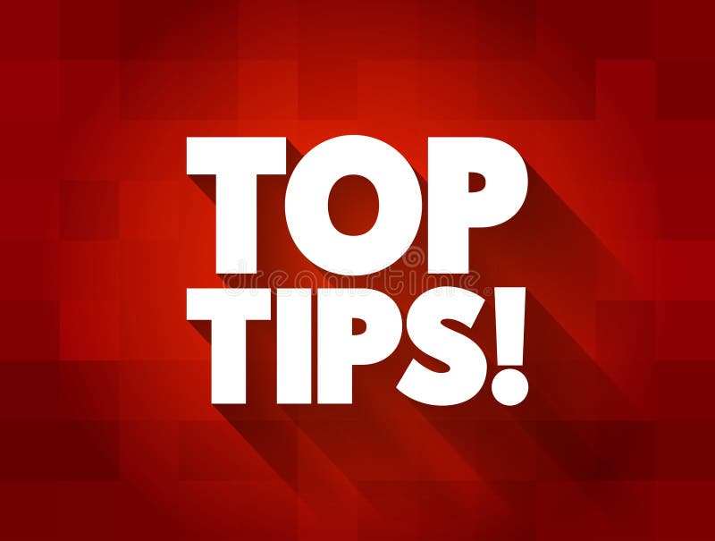 Top Tips Text Quote, Concept Background Stock Illustration ...