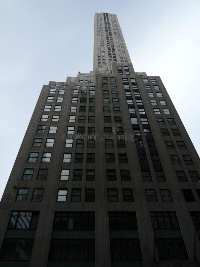 Top of the Sky Scraper in New York. Stock Image - Image of america ...