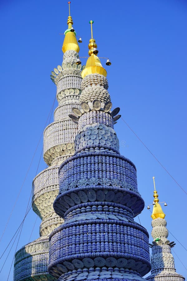 Top of tower stock image. Image of golden, buddhist, asian - 73142003