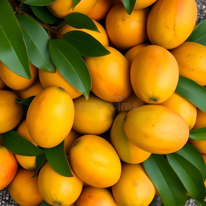 Top Up View Many Mangoes As Background Stock Illustration ...