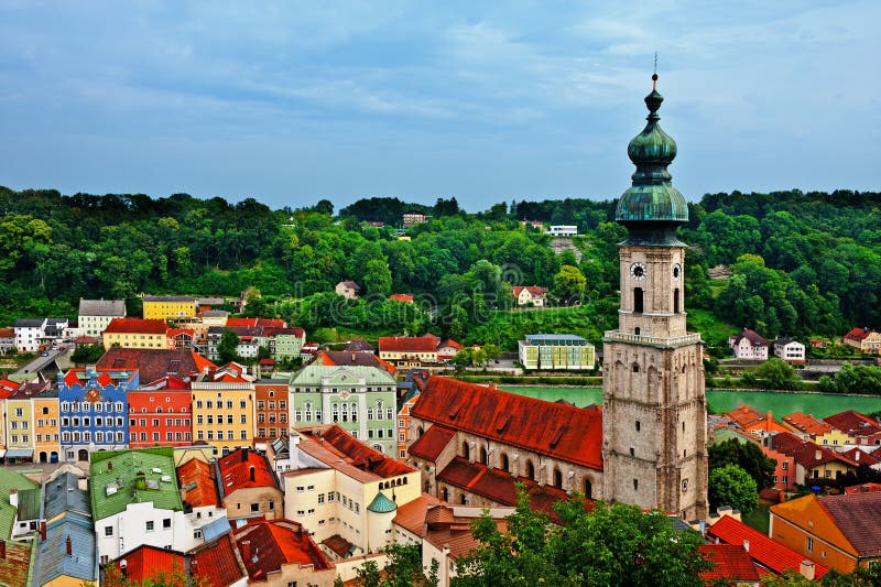 View of Vilnius Old Town, Lithuania Stock Image - Image of historic ...