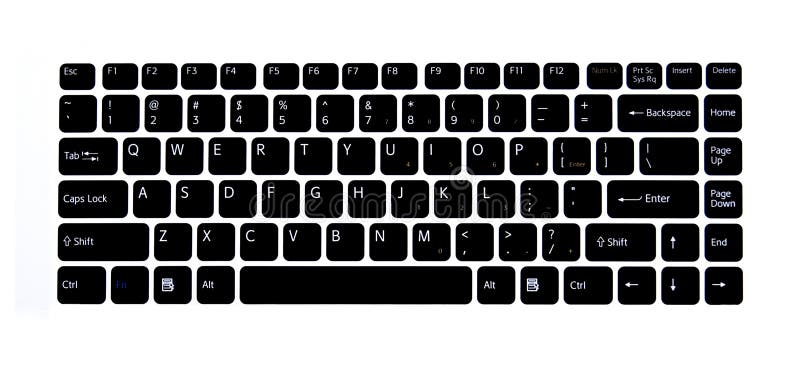 Top view. stock photo. Image of black, computer, technology - 7919244