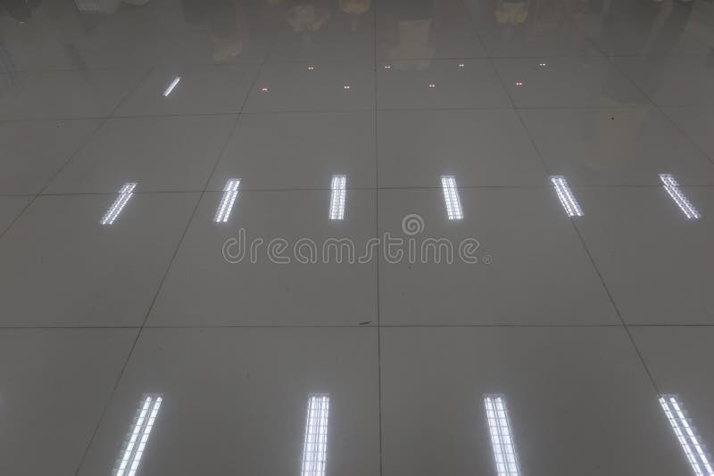 Top View Abstract Light Bulb Reflection on Concrete Floor Stock Image ...