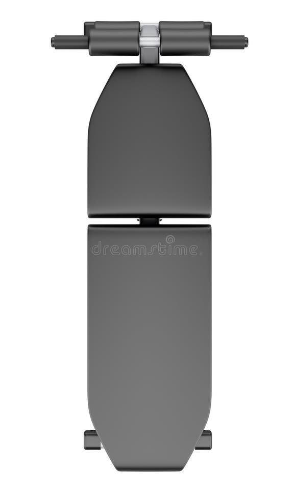 Top View of Adjustable Gym Bench Isolated on White Stock Illustration ...