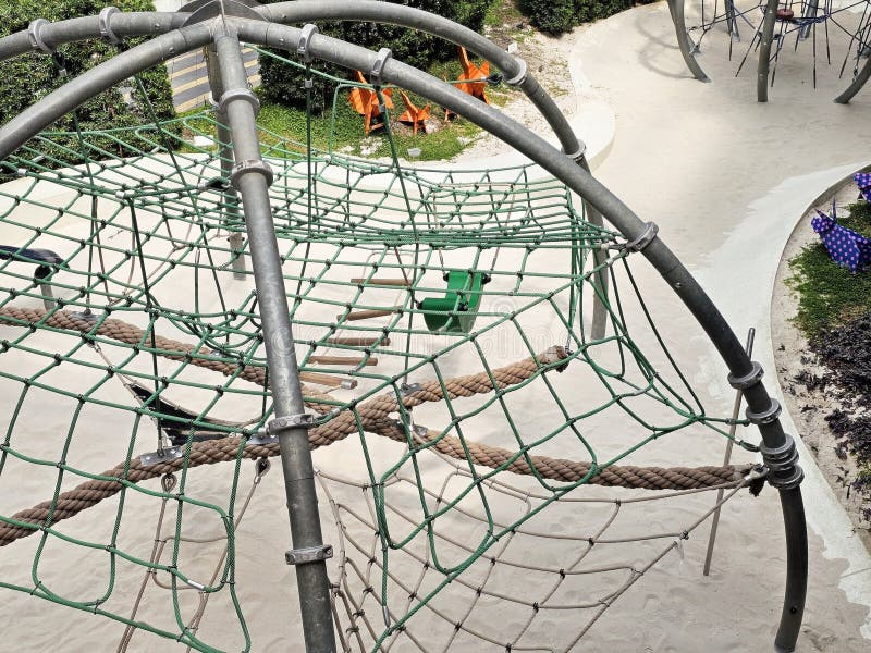 Top View Adventure Rope Net Playground Park Stock Photos - Free ...
