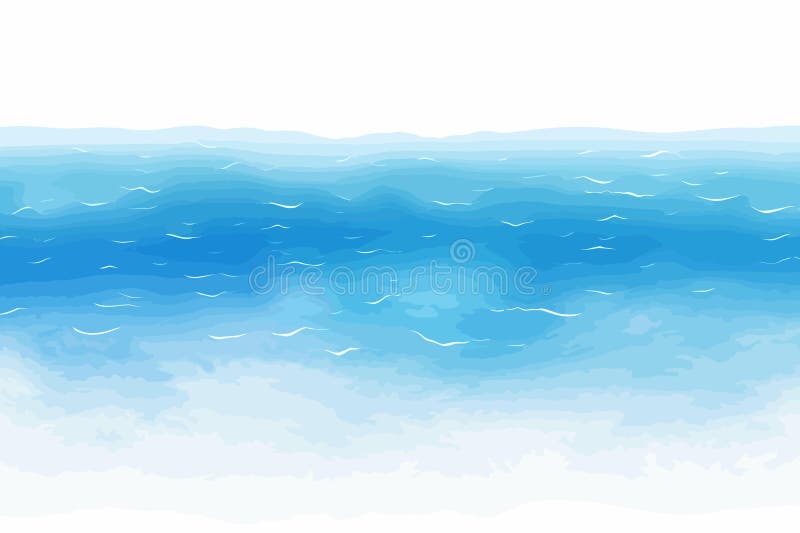 Top View Aerial Shot of Ocean Vector Flat Isolated Illustration Stock ...