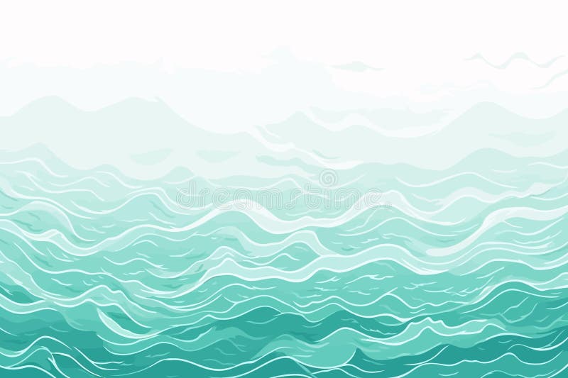 Top View Aerial Shot of Ocean Vector Flat Isolated Illustration Stock ...