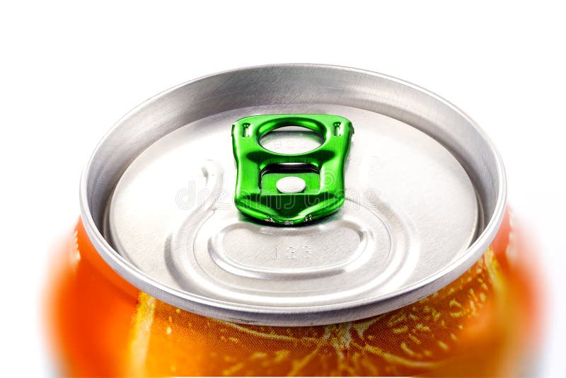 Top view of aluminum can stock image. Image of silver - 36532705