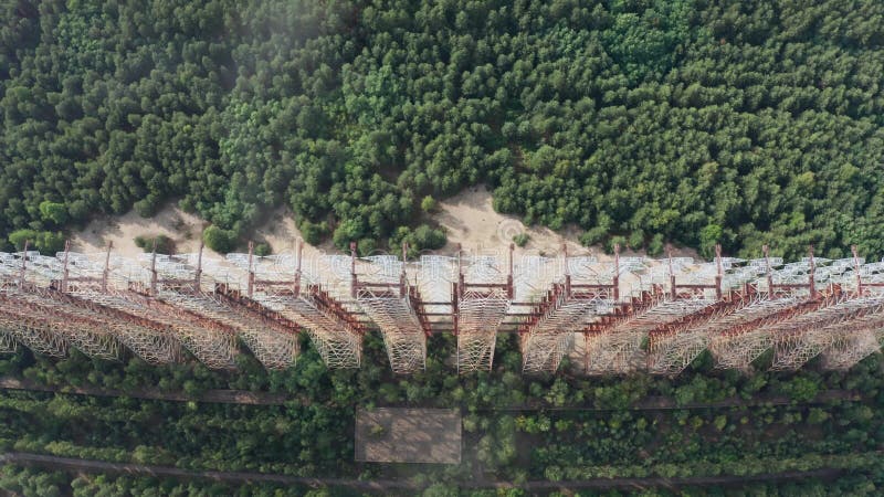 Drone View of Duga, Over-the-horizon Radar System Stock Video - Video ...