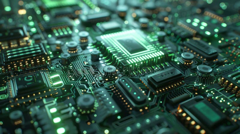 Top View, Artificial General Intelligence As a Super Computer Made Up ...