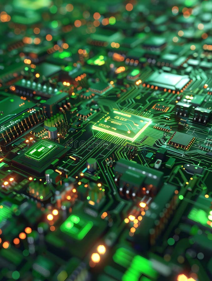 Top View, Artificial General Intelligence As a Super Computer Made Up ...