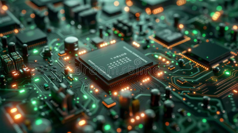 Top View, Artificial General Intelligence As a Super Computer Made Up ...