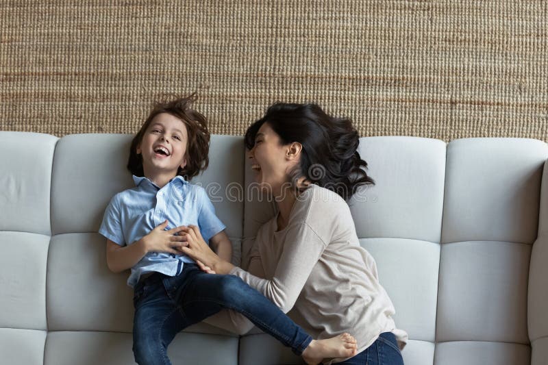 Top View Funny Happy Woman Making Glasses with Hands Stock Image ...