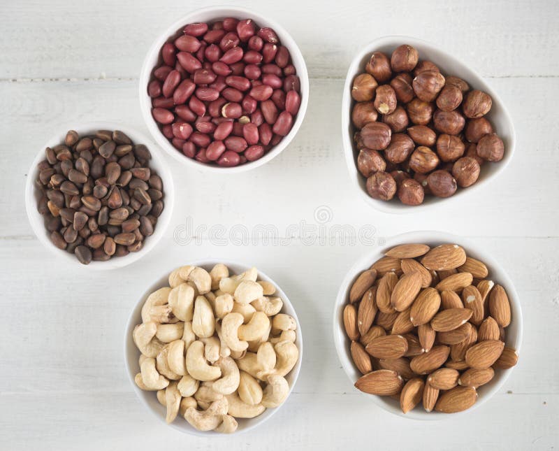 Top view of nuts stock image. Image of variety, walnut - 103606663