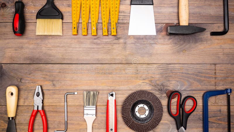 Composition of Various Repair Instruments Stock Image - Image of ...