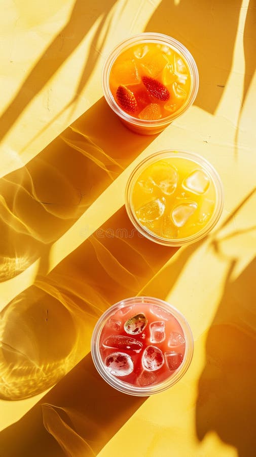 Top View of Assortment of Aesthetic Bubble Teas. Drink with Tapioca ...