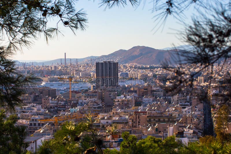 Top View of Athens, Greece. Travel. Stock Image - Image of downtown ...