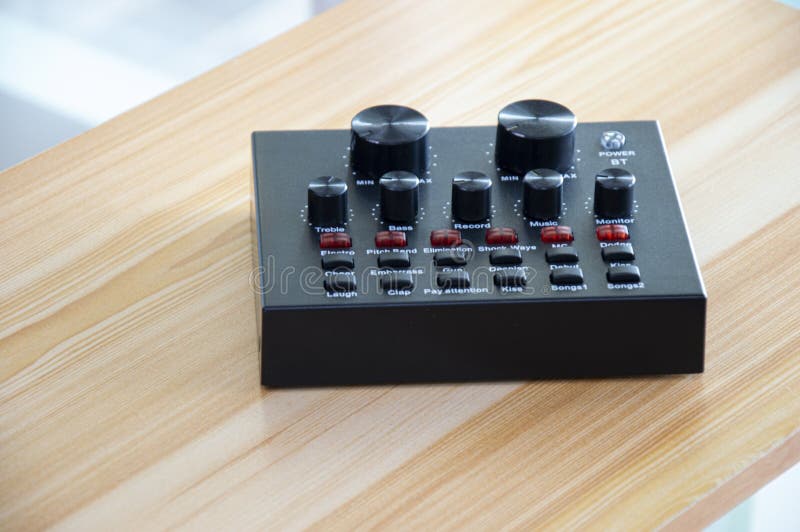 Top View of Audio Mixer, Various Audio Mixers Stock Photo - Image of ...