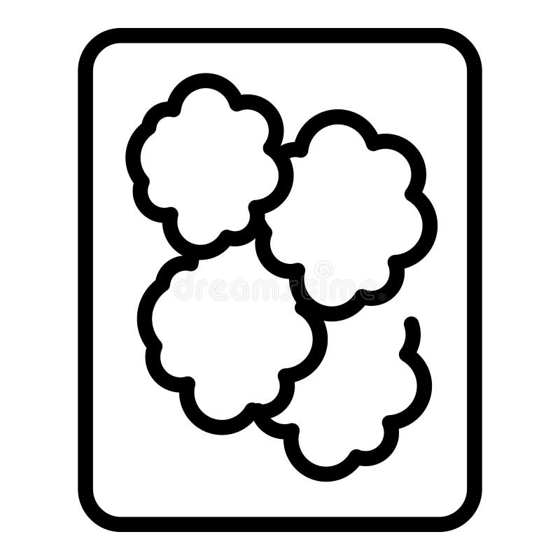 Top View Baked Meat Icon Outline Vector. Cooked Bowl Stock Vector ...