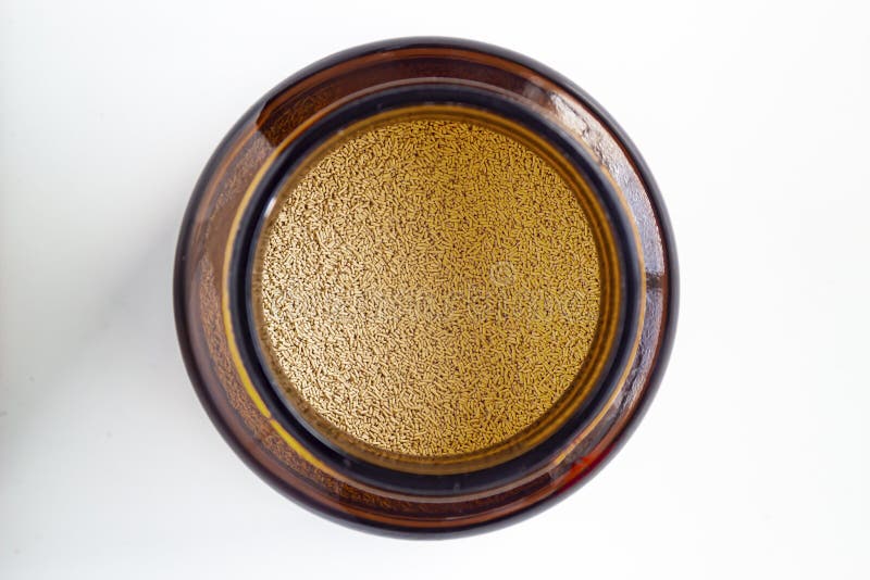 A Top View of Baking Container with Baking Yeast Stock Photo - Image of ...