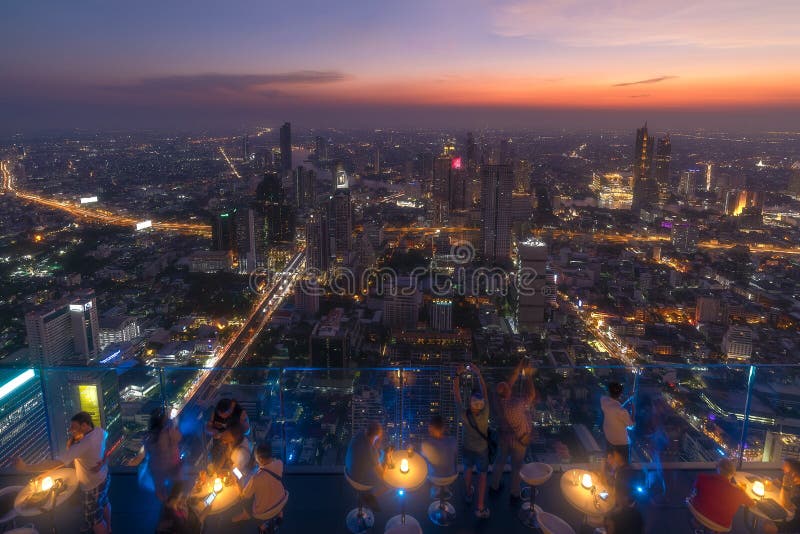 Top View of Bangkok, View from the Metropolis of Thailand Editorial ...