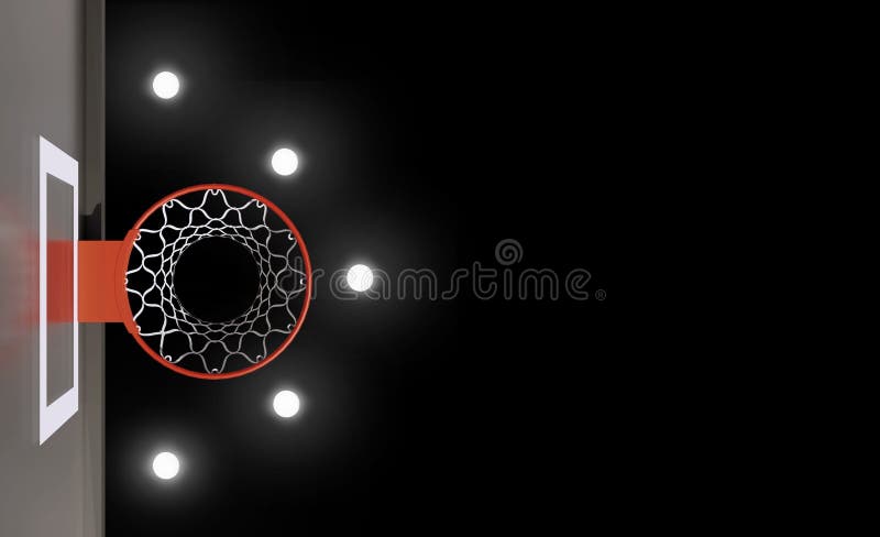 Top View of Basketball Court Line Stock Vector - Illustration of layout ...