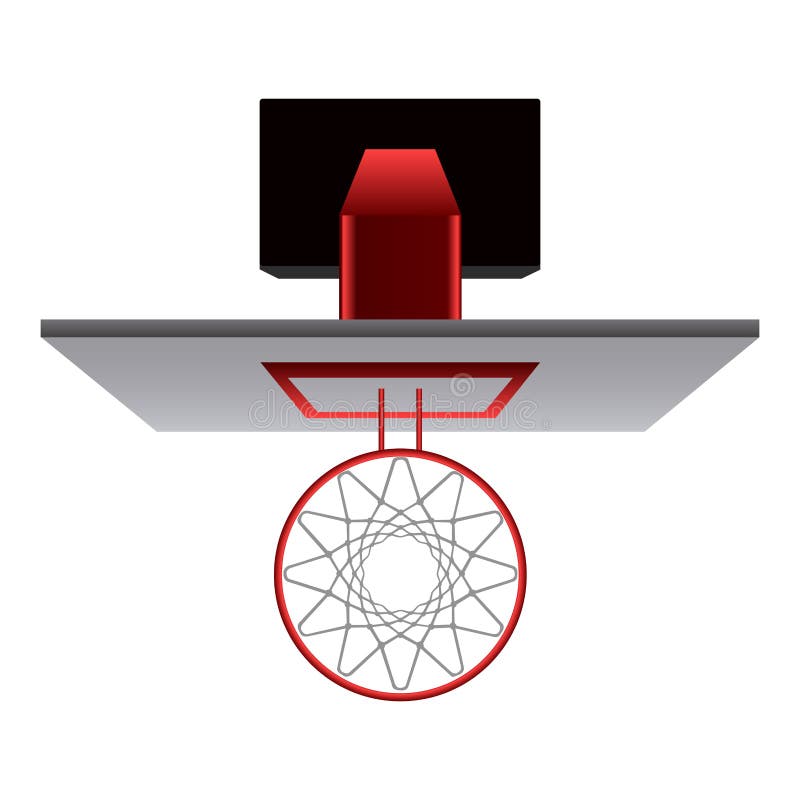 Top View of a Basketball Net Stock Vector - Illustration of vector ...