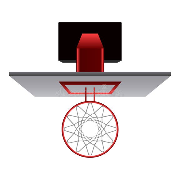 Top View of a Basketball Net Stock Vector - Illustration of design ...