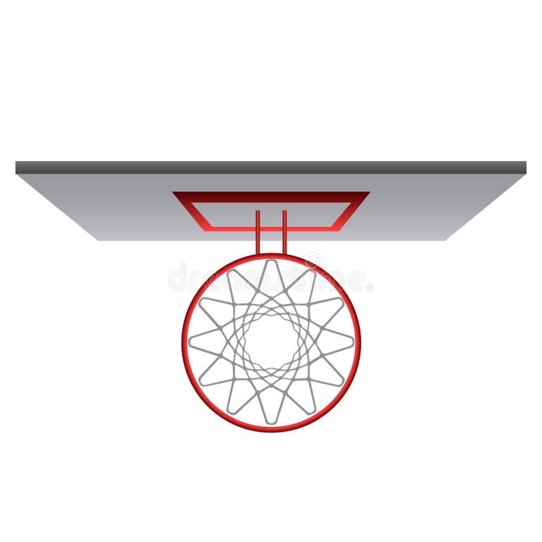 Top View of a Basketball Net Stock Vector - Illustration of vector ...