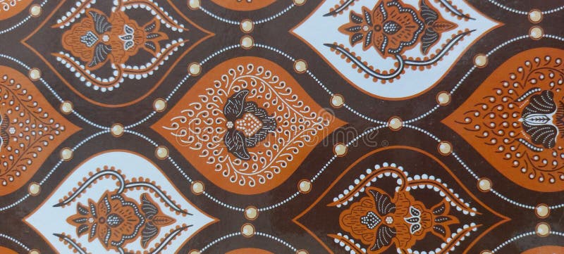 Top View Batik Patterned Book Cover. Stock Photo - Image of batik ...