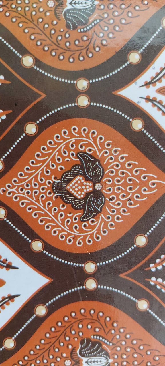 Top View Batik Patterned Book Cover. Stock Image - Image of patterned ...