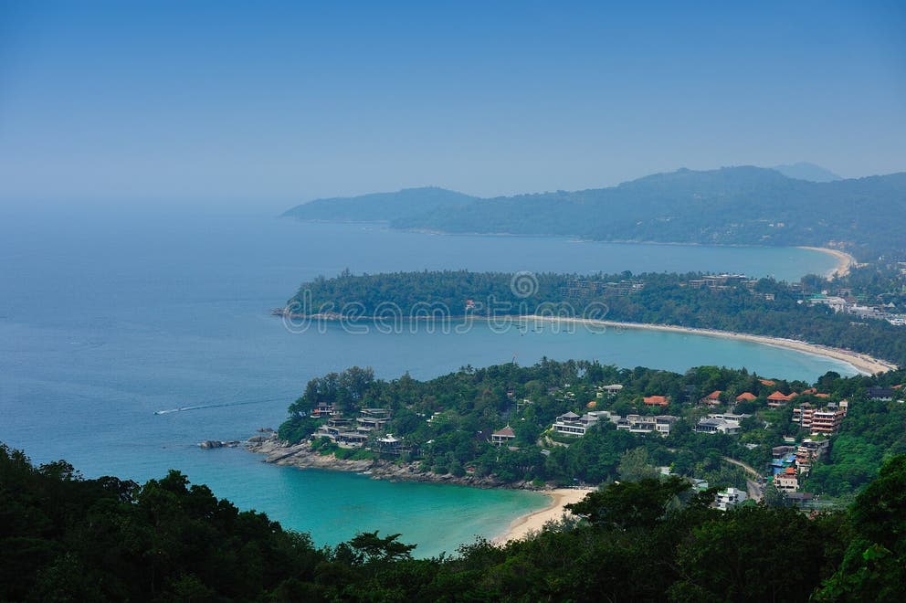 Top View from Bay in Phuket Stock Photo - Image of postcard, coast ...