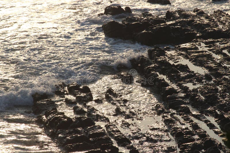 Top view of beach rocks stock image. Image of shiny, captured - 85490469