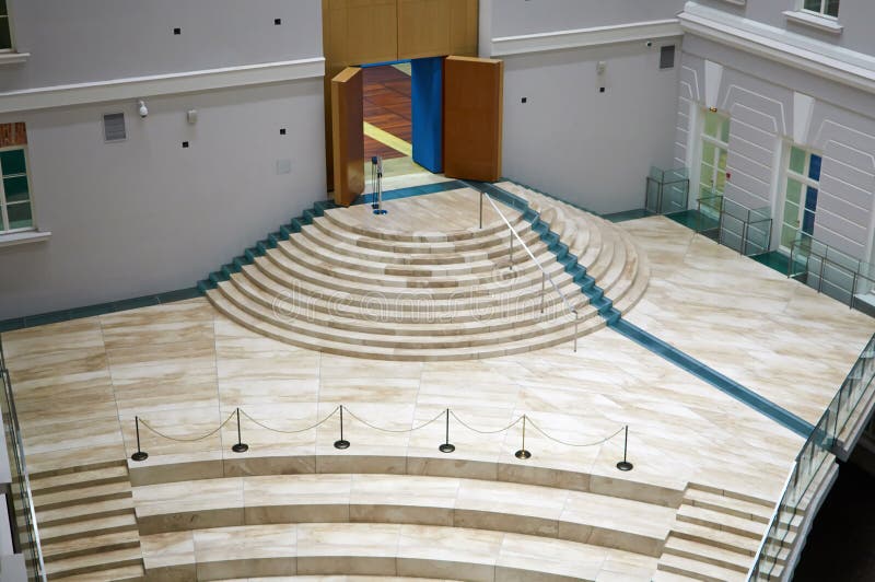 The Top View on a Beautiful Marble Ladder Stock Photo - Image of decor ...