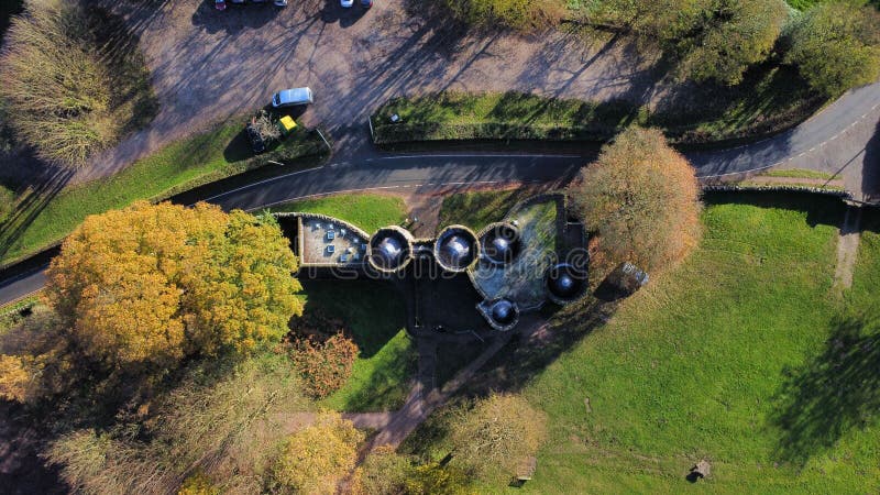 Top View of the Beeston Castle Gatehouse Stock Photo - Image of ...