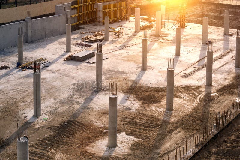 Top View of the Beginning of the Construction of a New Building Stock ...